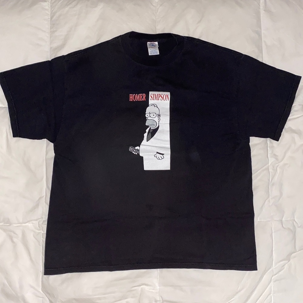 Homer Simpson Scarface Inspired T Shirt - Gem
